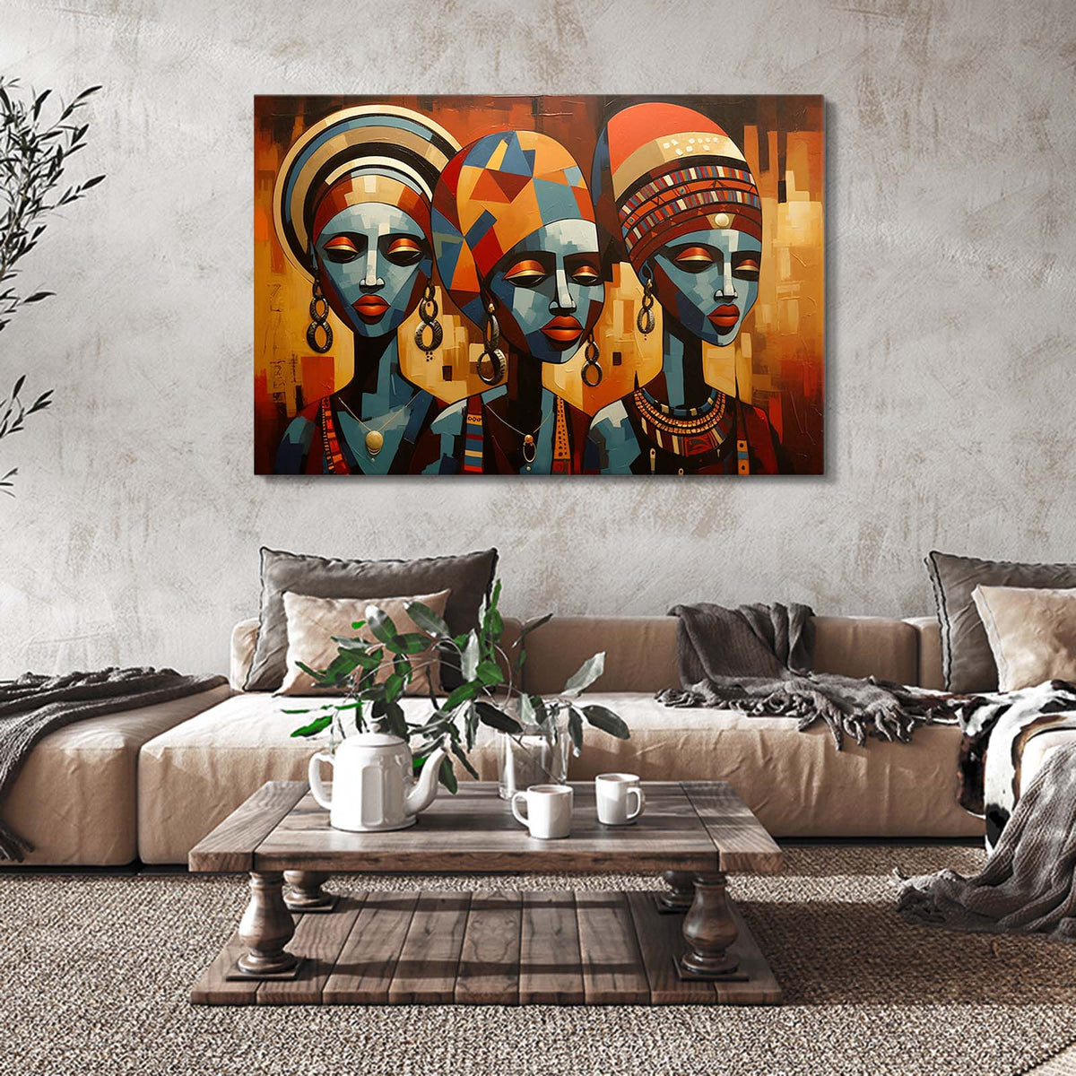 African Abstract Wall Art | MusaArtGallery™