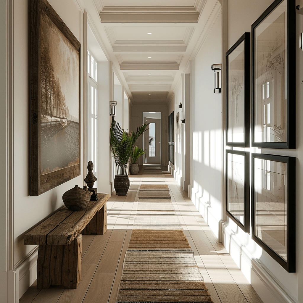 How to Decorate a Long Hallway ? Complete 2024 guide | MusaArtGallery™