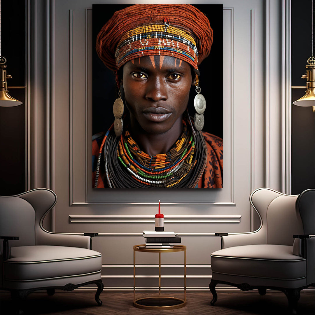 African Black Man Wall Art | MusaArtGallery™