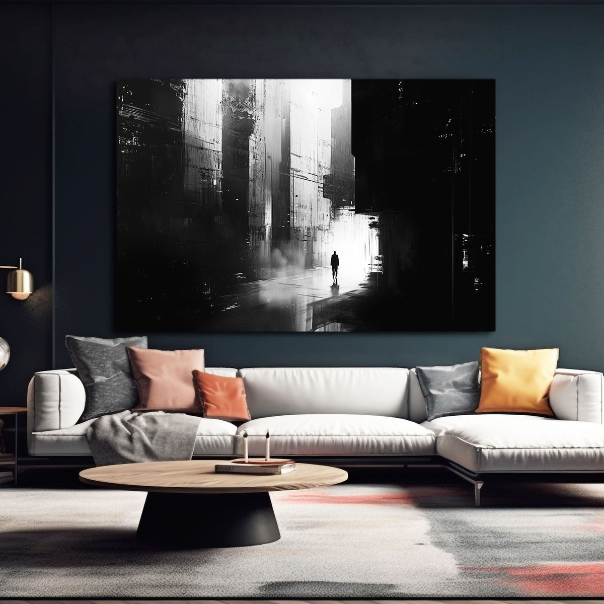 Black Abstract Art Modern | MusaArtGallery™
