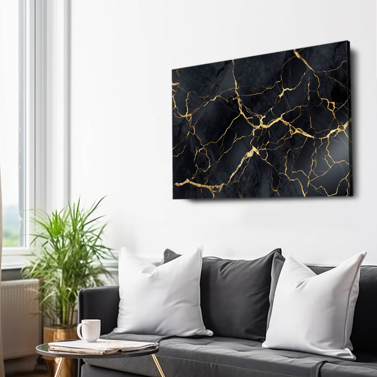 Black Abstract Wall Art Decor | MusaArtGallery™