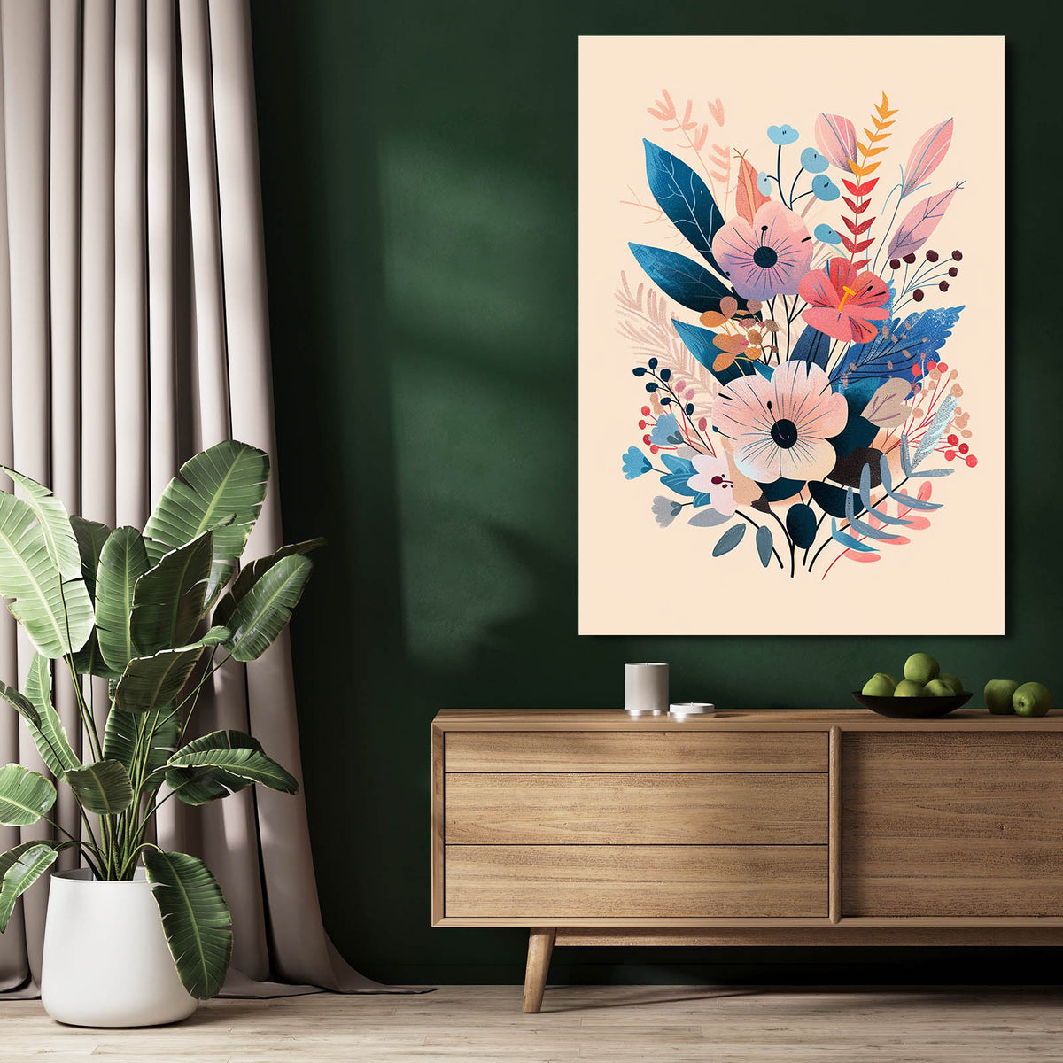 Bunch of Flowers Boho Wall Art | MusaArtGallery™