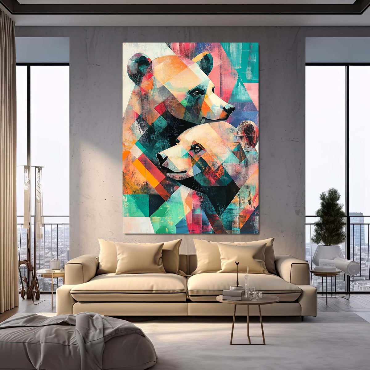 Colorful Bear Art | MusaArtGallery™