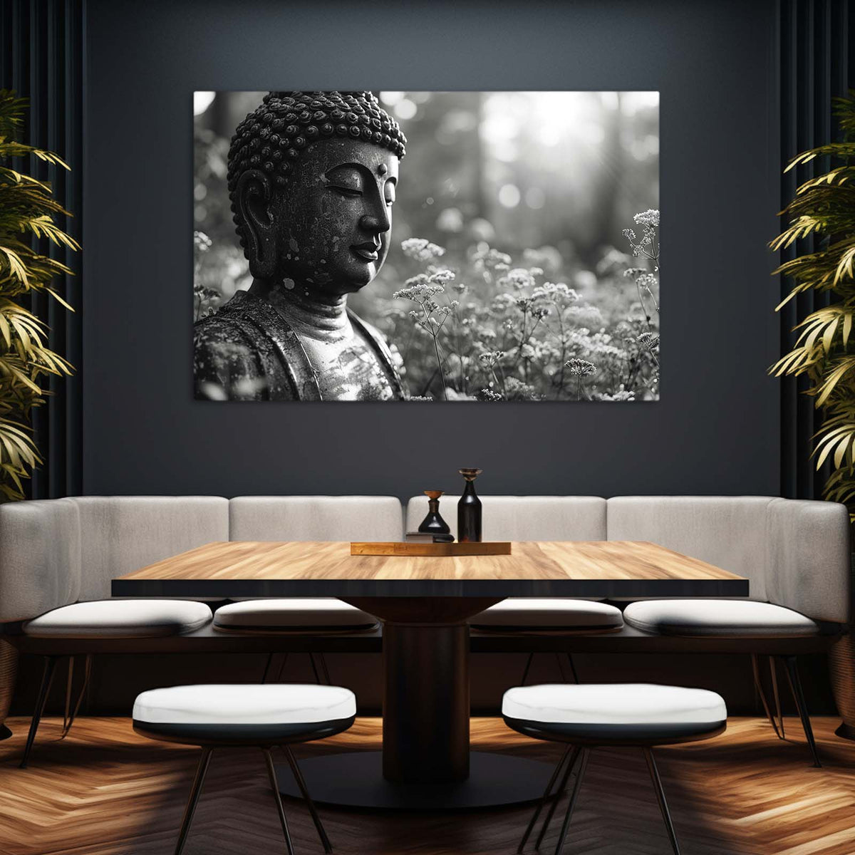 Grey Buddha Wall Art | MusaArtGallery™