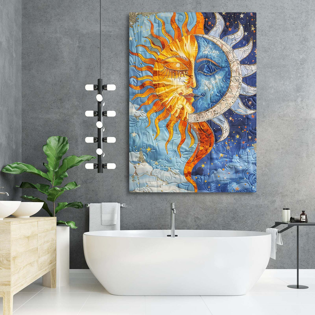 Half Moon Half Sun Art | MusaArtGallery™