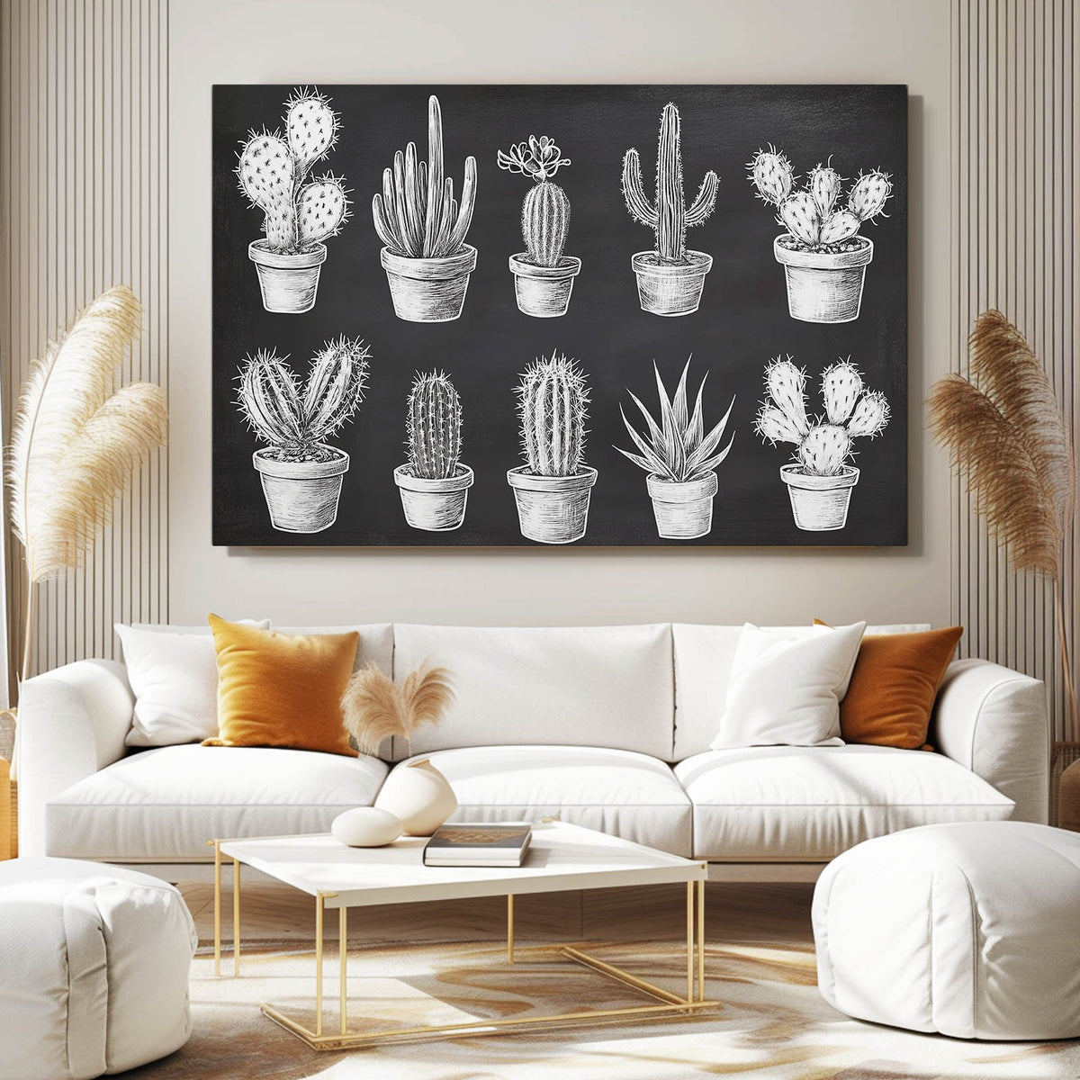 Horizontal Cactus Art Print | MusaArtGallery™