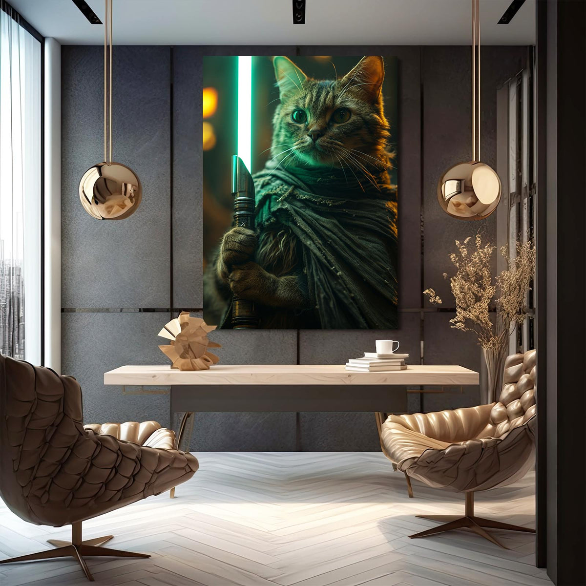 Jedi Cat Art | MusaArtGallery™