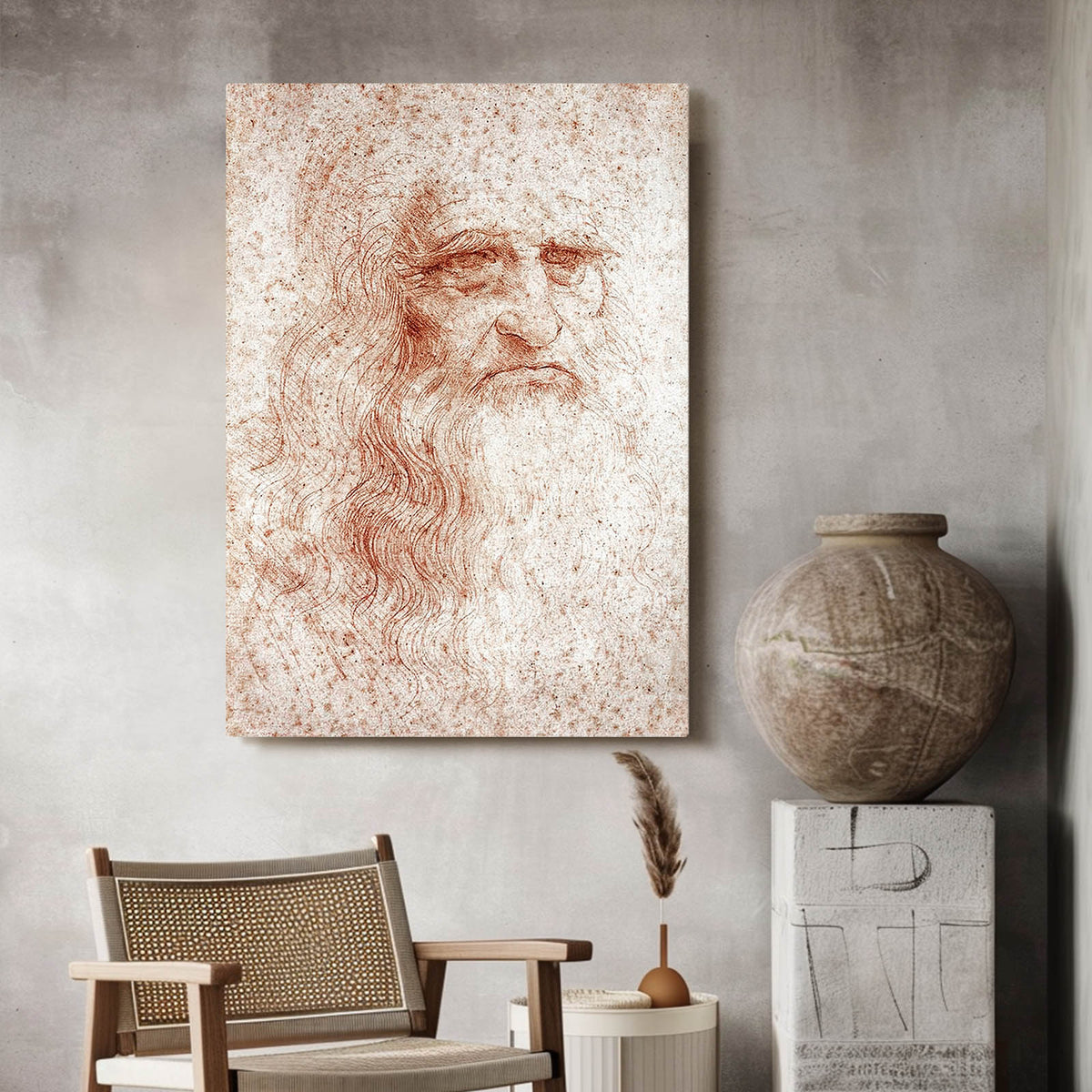 Leonard Da Vinci Autoportrait | MusaArtGallery™