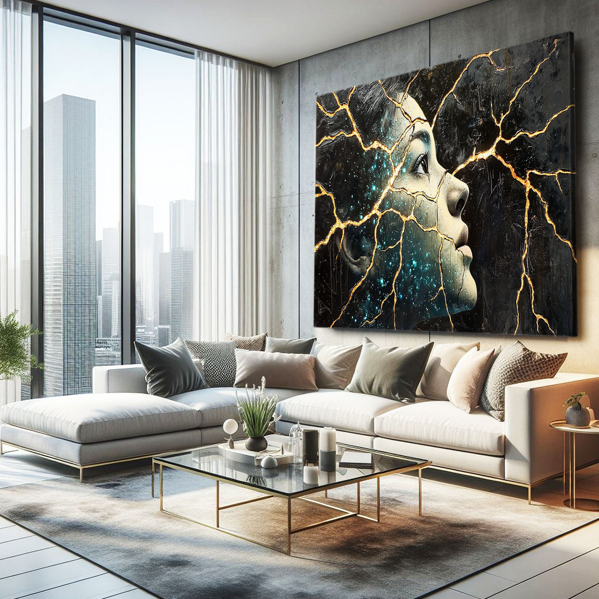 Life Black Abstract Art | MusaArtGallery™