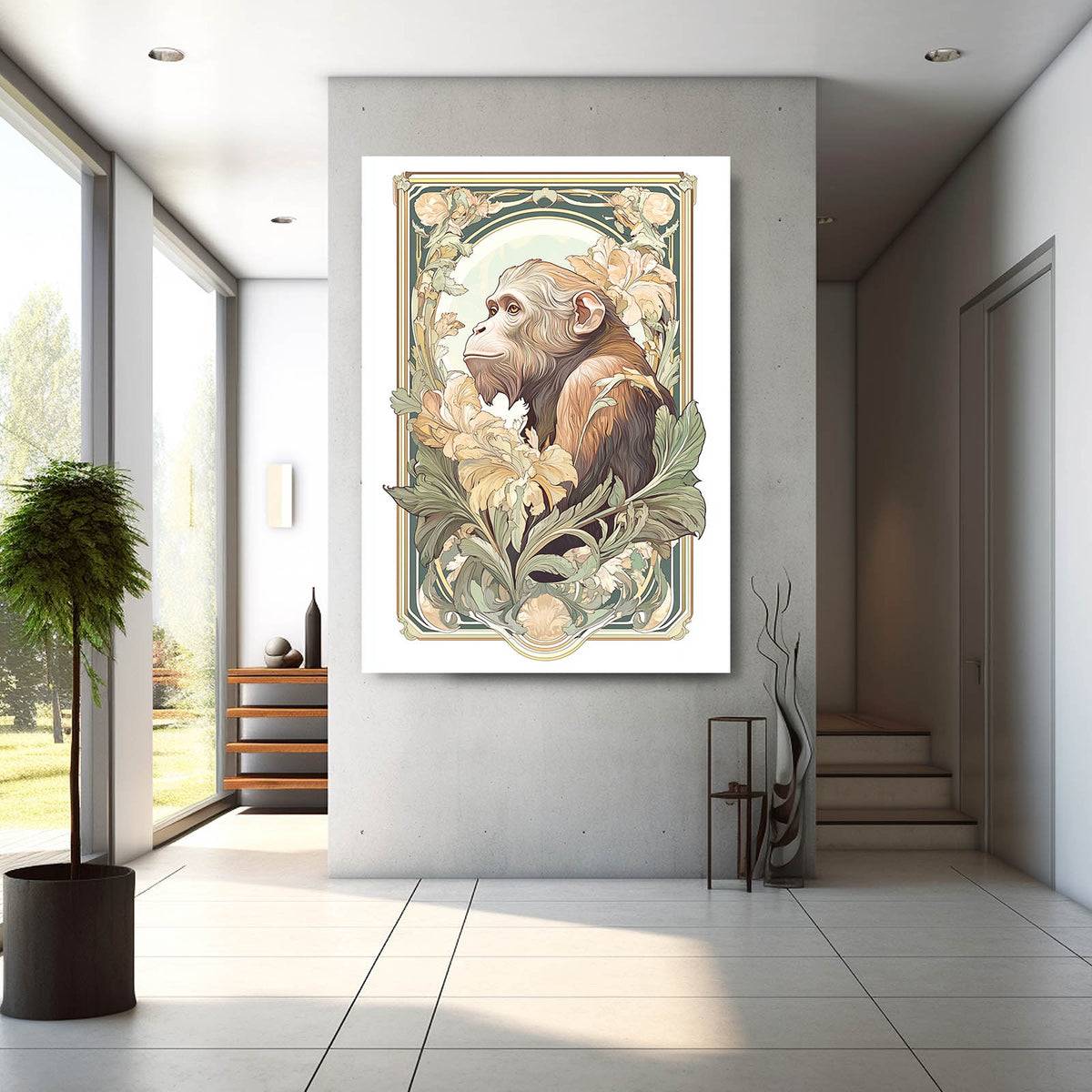 Monkey Art Portrait | MusaArtGallery™