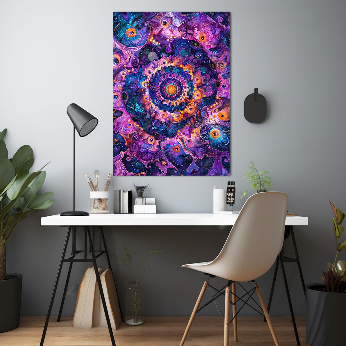 Pink and Blue Trippy Art | MusaArtGallery™