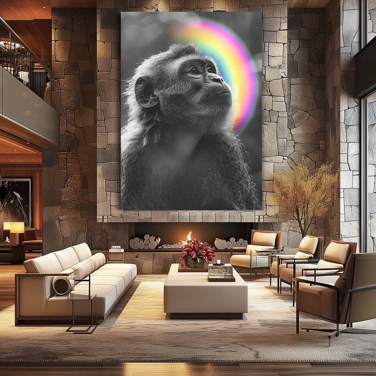 Rainbow Monkey Wall Decor | MusaArtGallery™