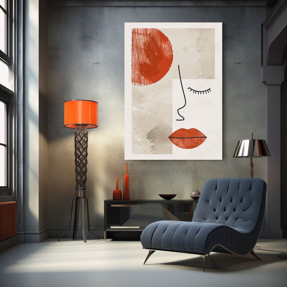 Red Lips Boho Wall Art | MusaArtGallery™