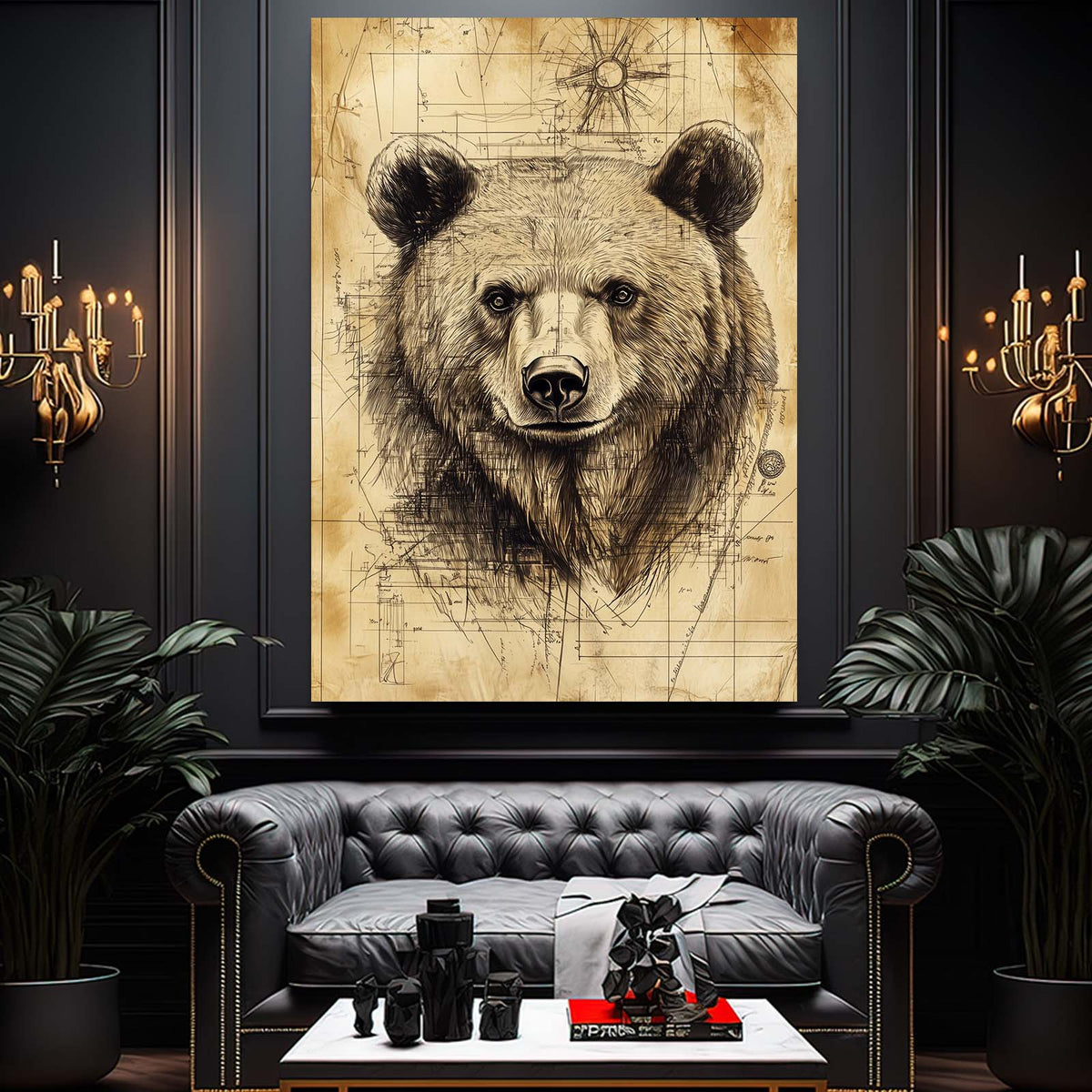 Rustic Bear Wall Art | MusaArtGallery™