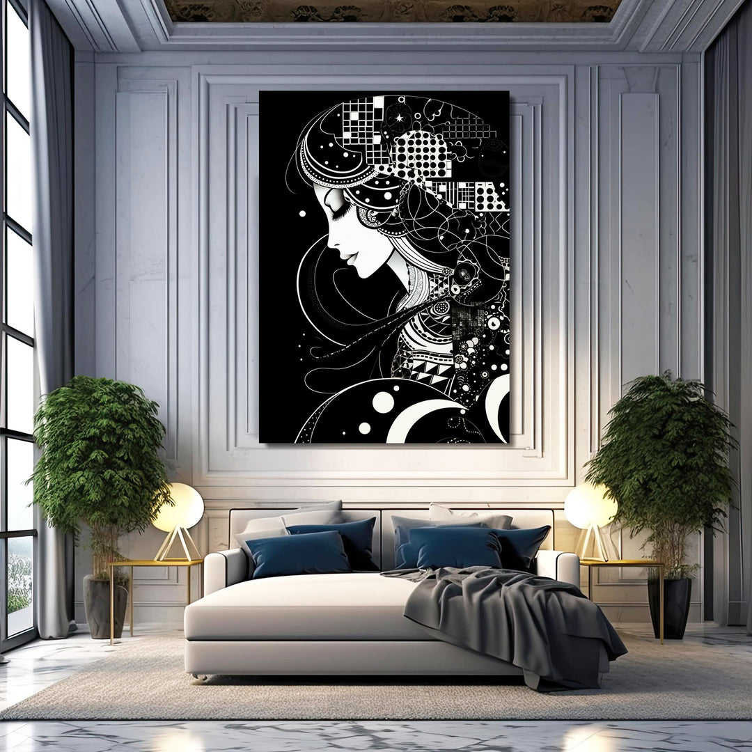 Simple Black and White Abstract Art | MusaArtGallery™