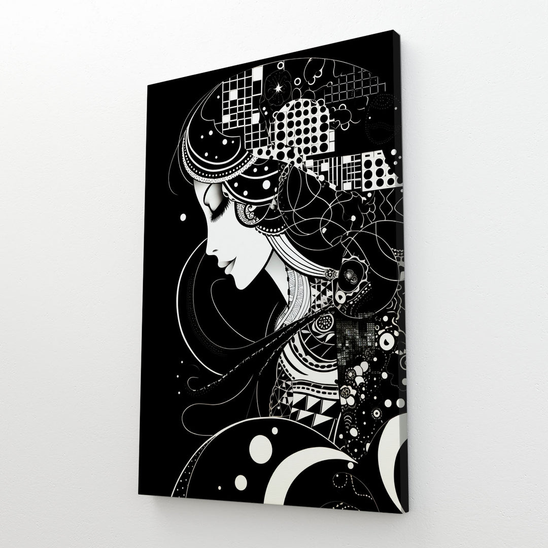 Simple Black and White Abstract Art | MusaArtGallery™