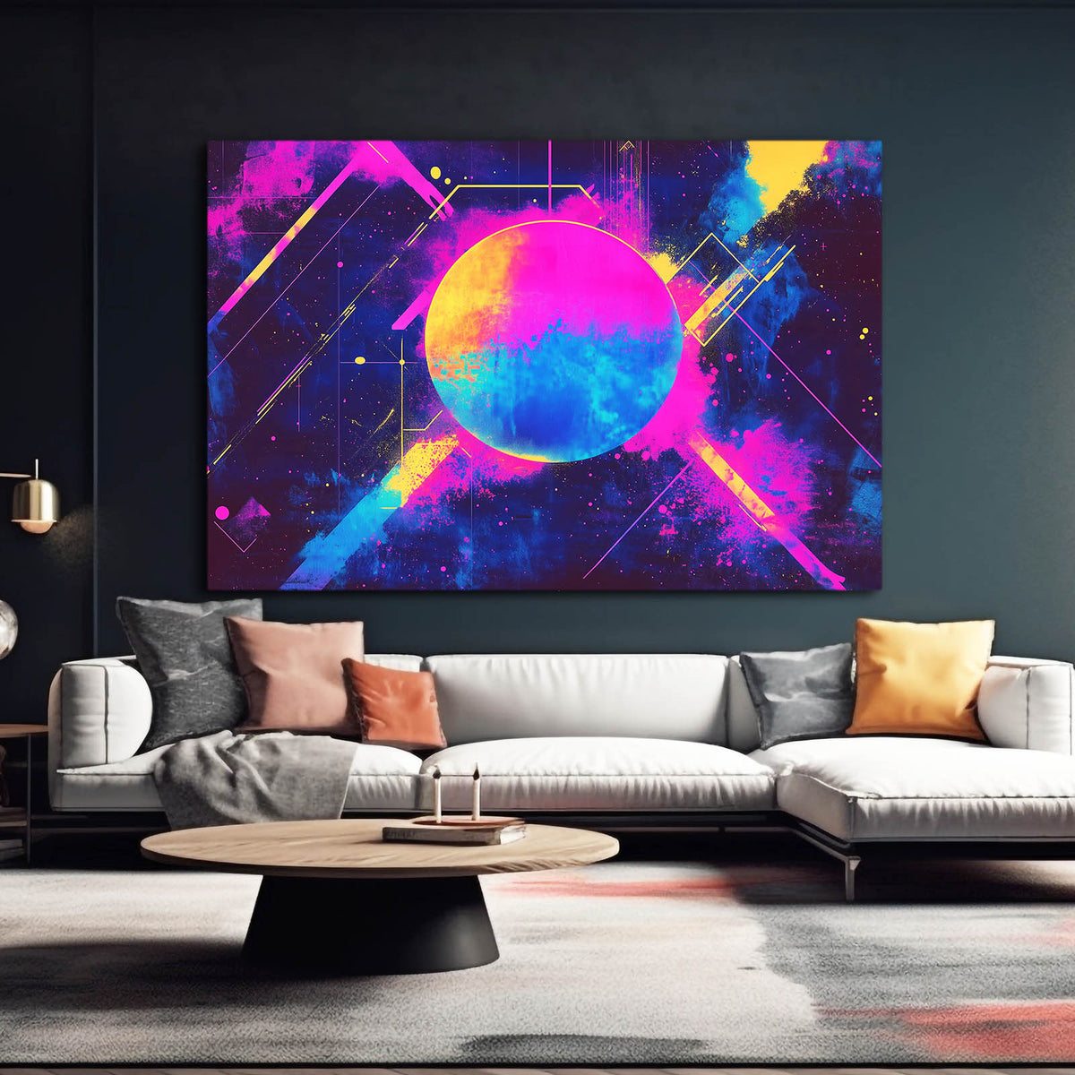 Solar Pulse Cyberpunk Art | MusaArtGallery™