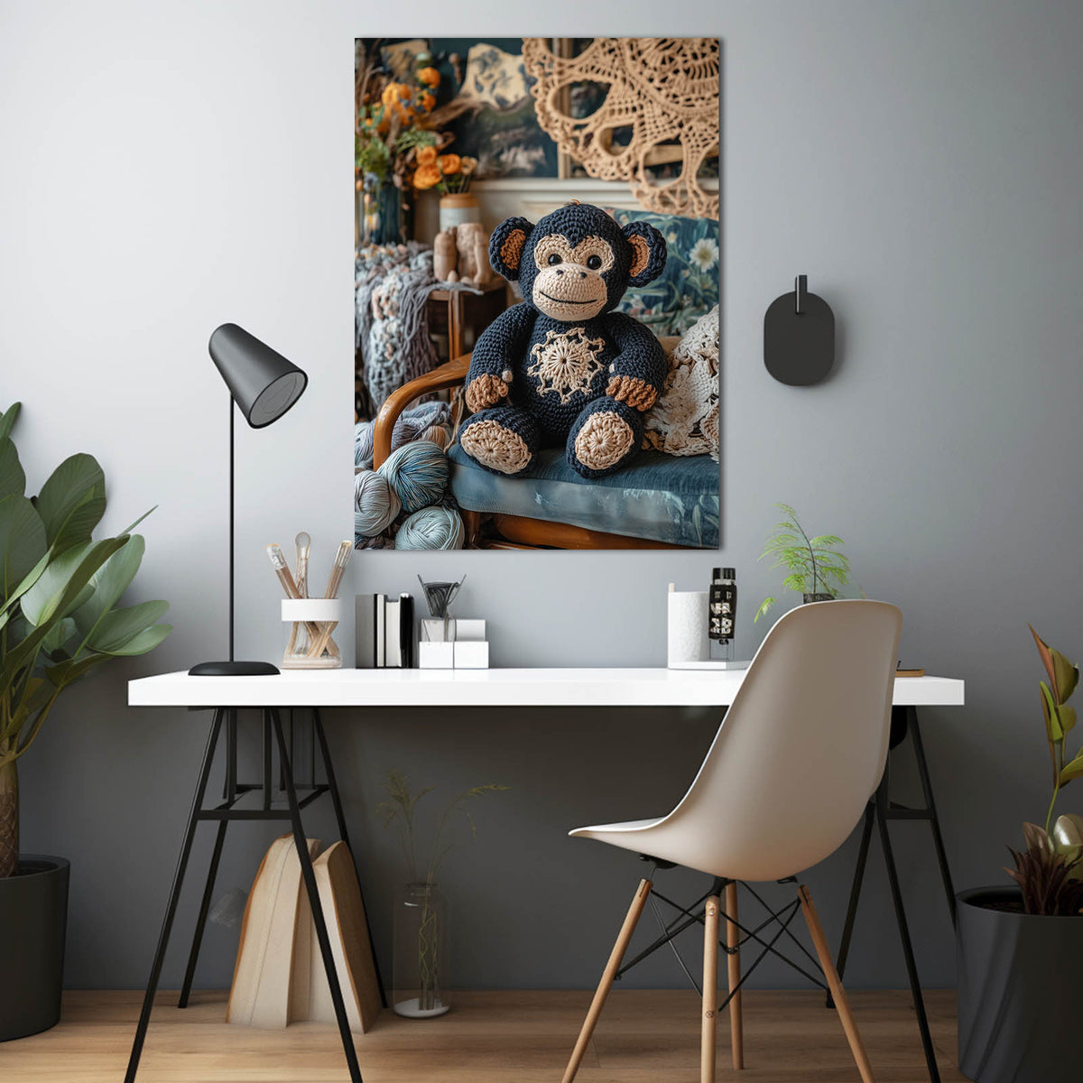 Teddy Monkey Art | MusaArtGallery™