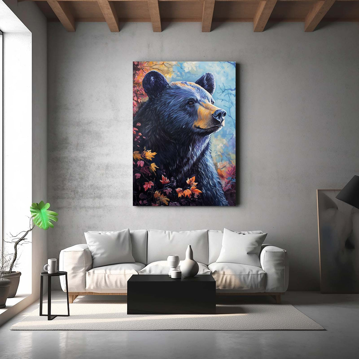 Vertical Bear Print | MusaArtGallery™