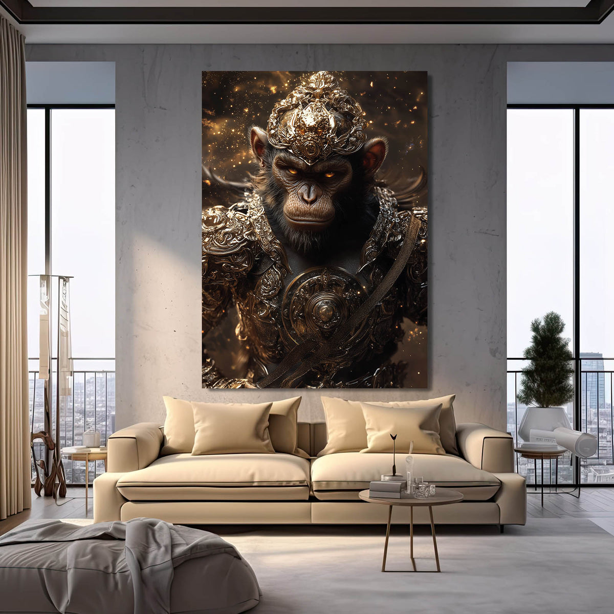 Warrior Monkey Art | MusaArtGallery™