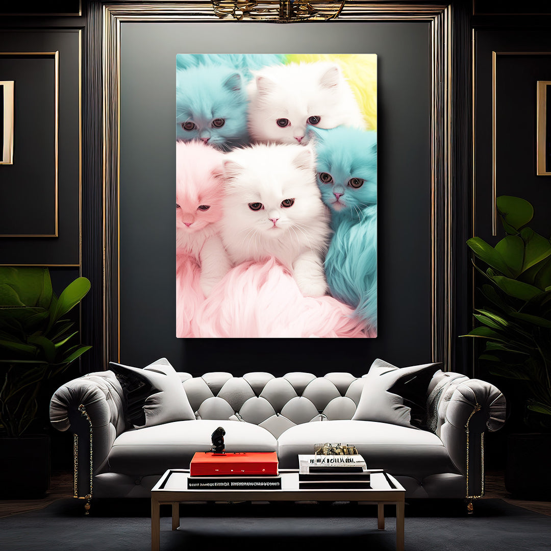 White Cat Wall Art