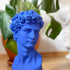 Blue David Head Sculpture