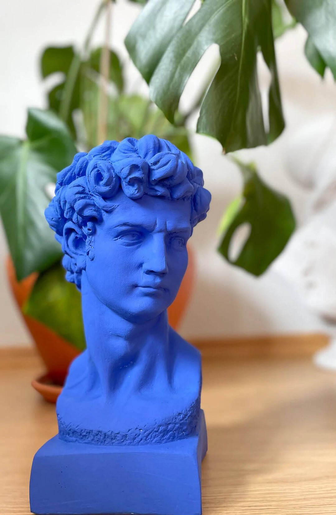 Blue David Head Sculpture | MusaArtGallery™