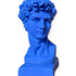 Blue David Head Sculpture | MusaArtGallery™
