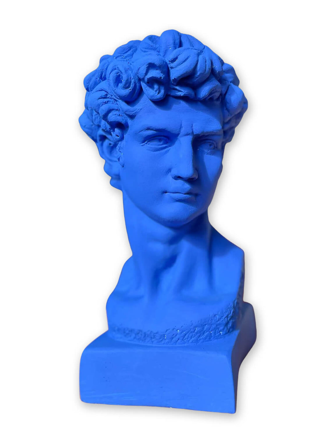 Home Blue David Head Sculpture