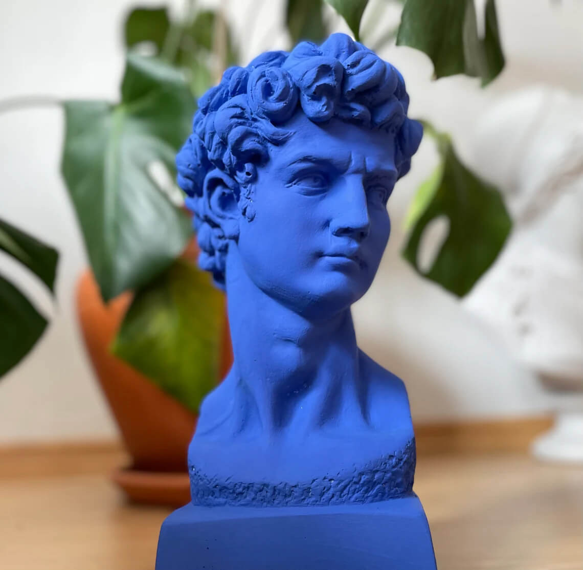 Blue David Head Sculpture | MusaArtGallery™