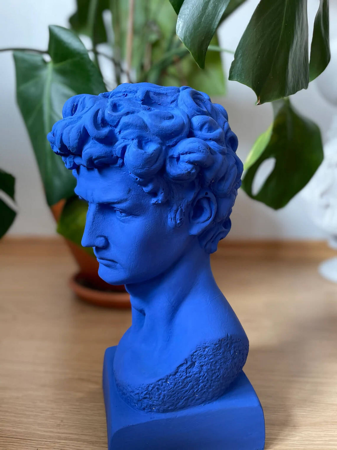 Blue David Head Sculpture | MusaArtGallery™