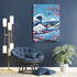 Blue Modern Japanese Wall Art | MusaArtGallery™