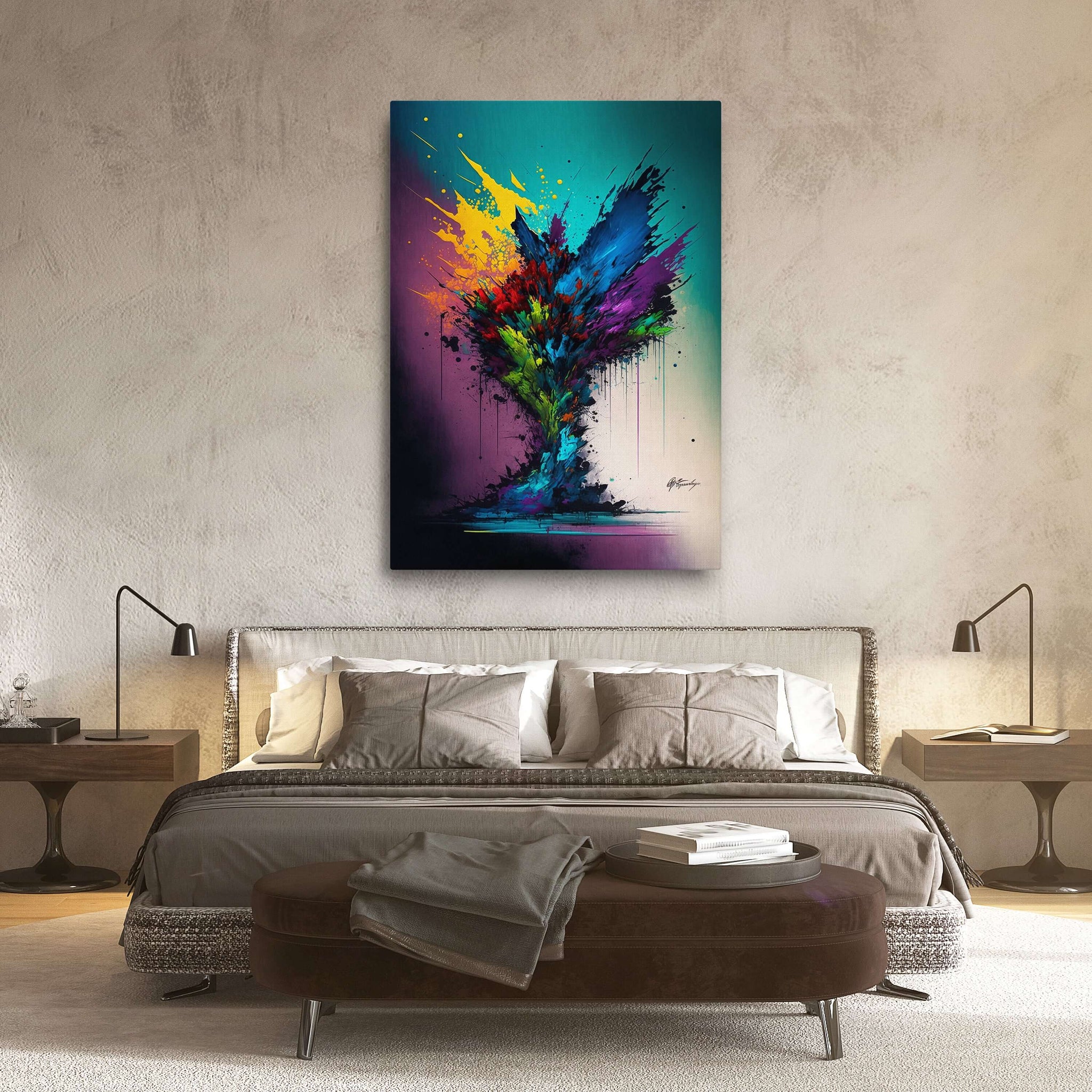 Bright Color Abstract Wall Art