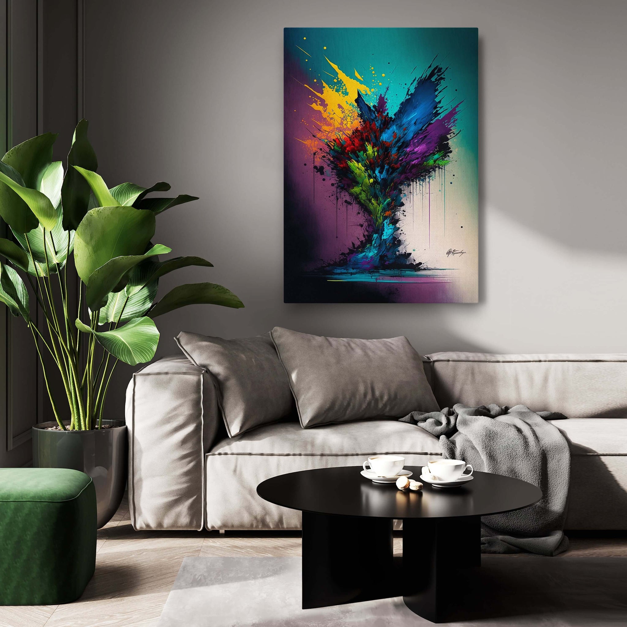 Home Bright Color Abstract Wall Art