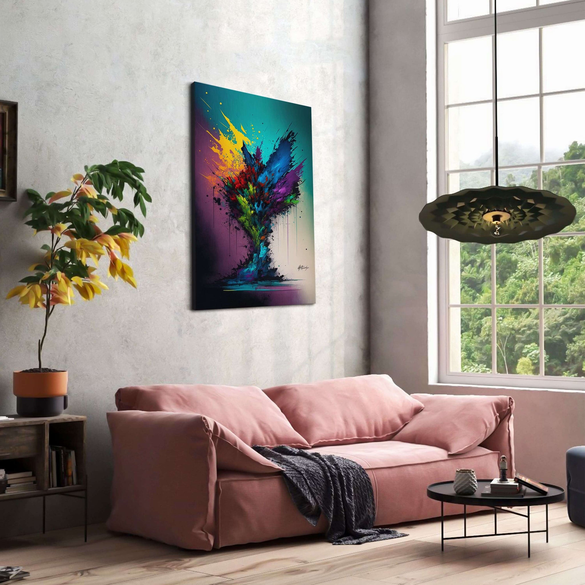 Home Bright Color Abstract Wall Art