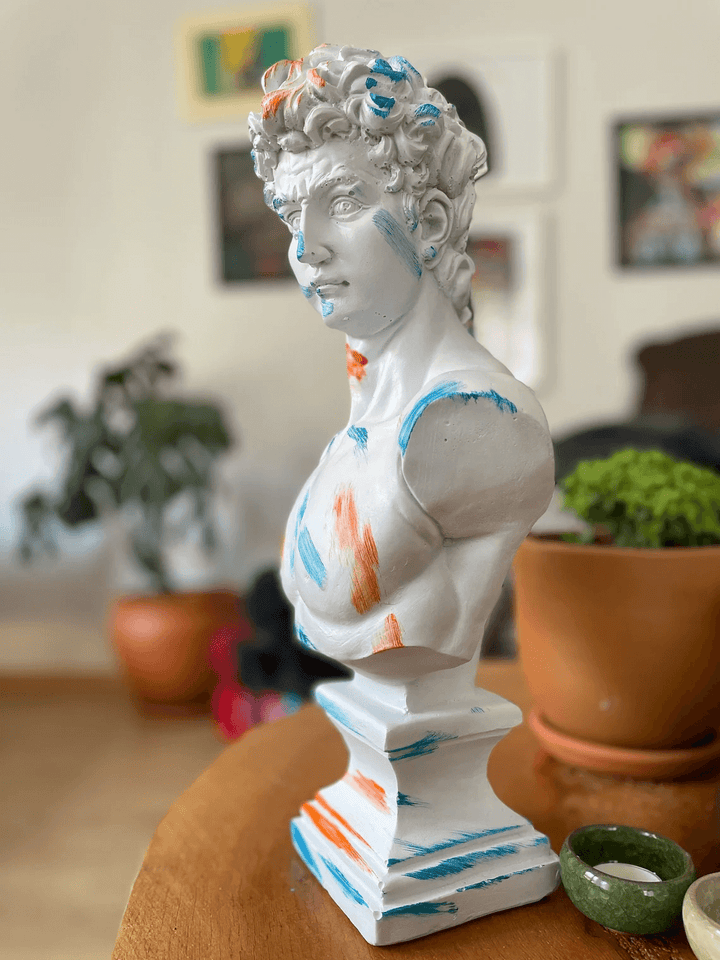 Pop David Bust Statue - David Bust Satute for sale | MusaArtGallery™