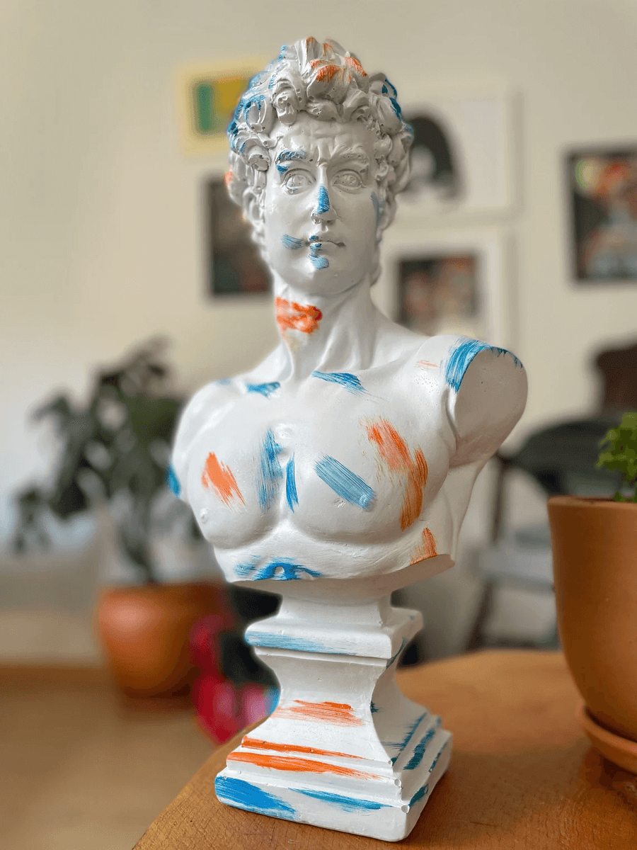 Pop David Bust Statue - David Bust Satute for sale | MusaArtGallery™