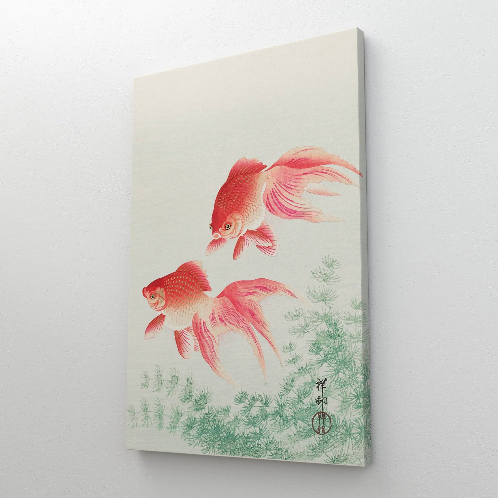 Home Gold Fish Japanese Wall Art