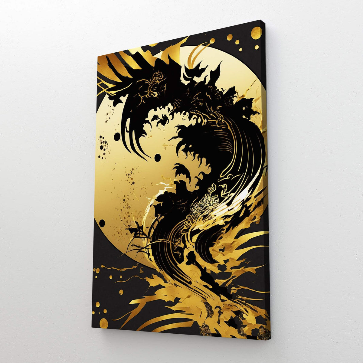 Gold Japanese Abstract Art | MusaArtGallery™