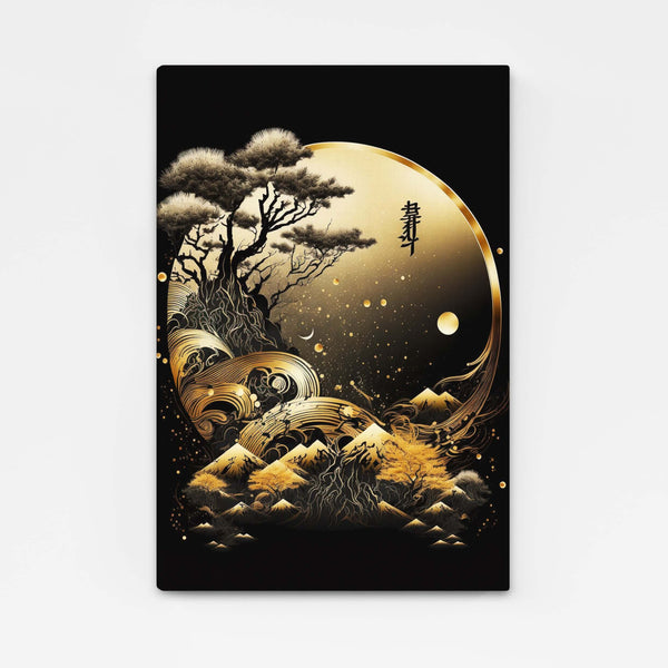 Gold Japanese Canvas | MusaArtGallery™