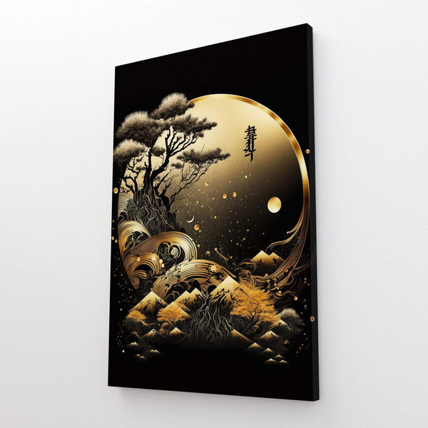 Gold Japanese Canvas | MusaArtGallery™