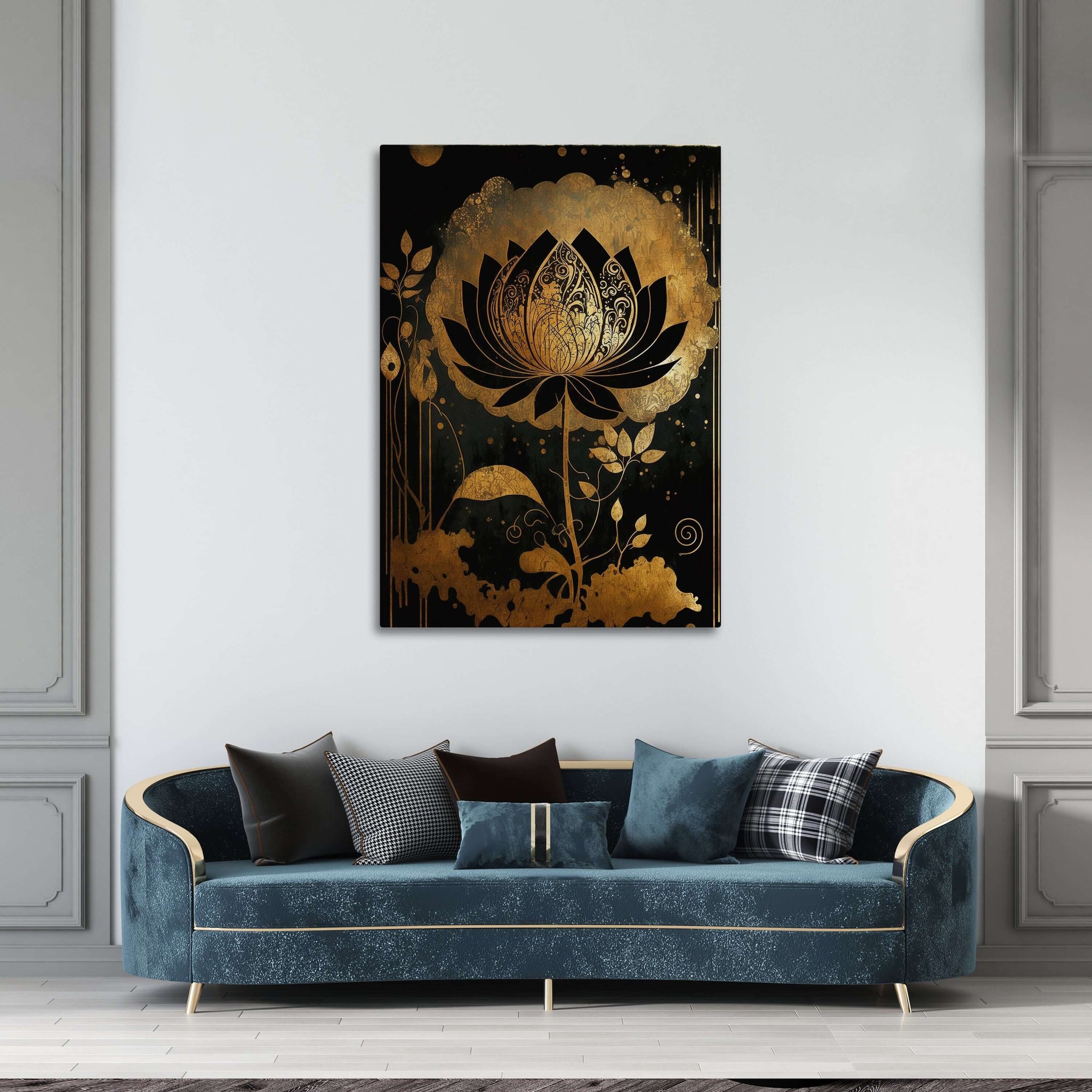 Lotus Japanese Canvas | MusaArtGallery™