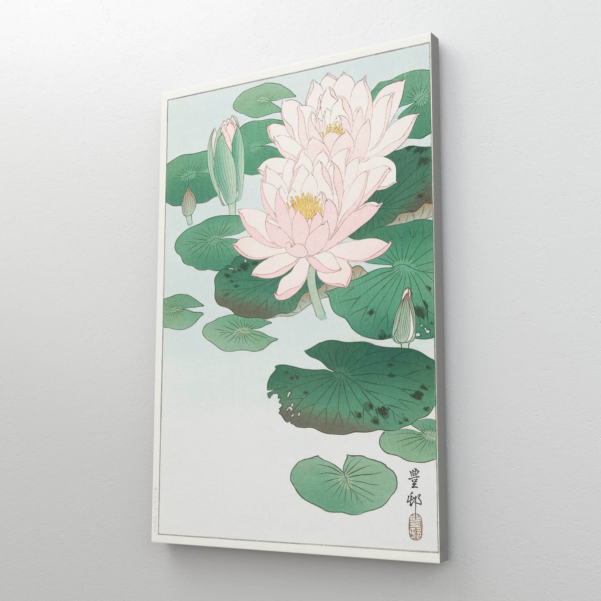Japanese Lotus Flower Art