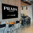 Prada Marfa Black Sign/Poster - Fashion Wall Art | MusaArtGallery™