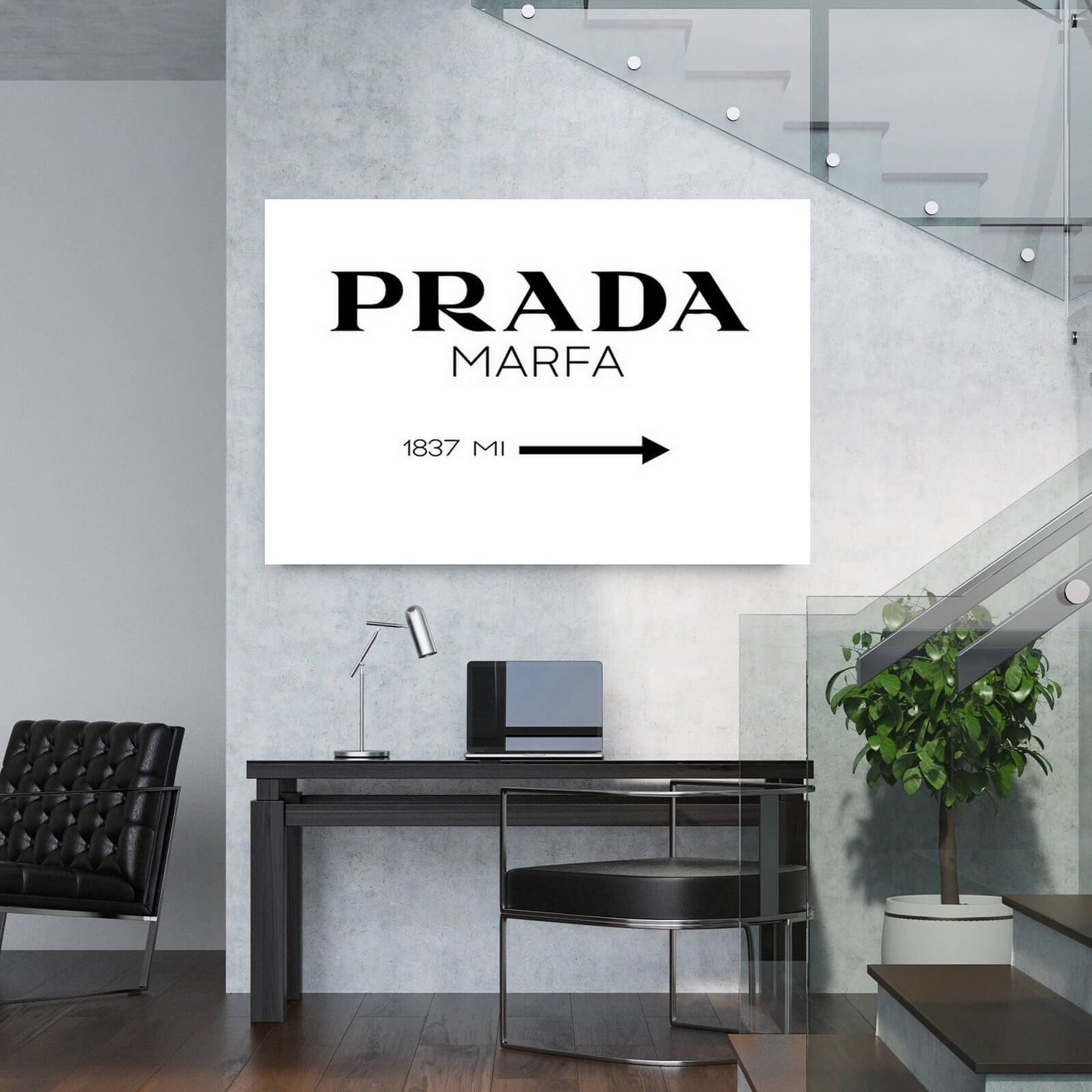 Prada Marfa Sign/Poster For Sale - Fashion Wall Art | MusaArtGallery™