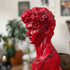 Red David Head Sculpture - David Bust | MusaArtGallery™