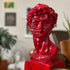 Red David Head Sculpture - David Bust | MusaArtGallery™