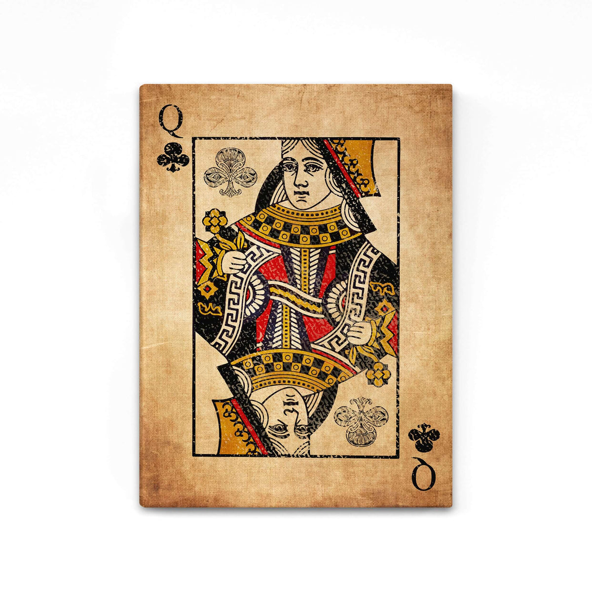 Vintage Queen of Clubs Art | MusaArtGallery™