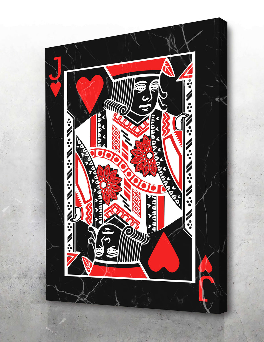 Red Jack of Hearts Art | MusaArtGallery™