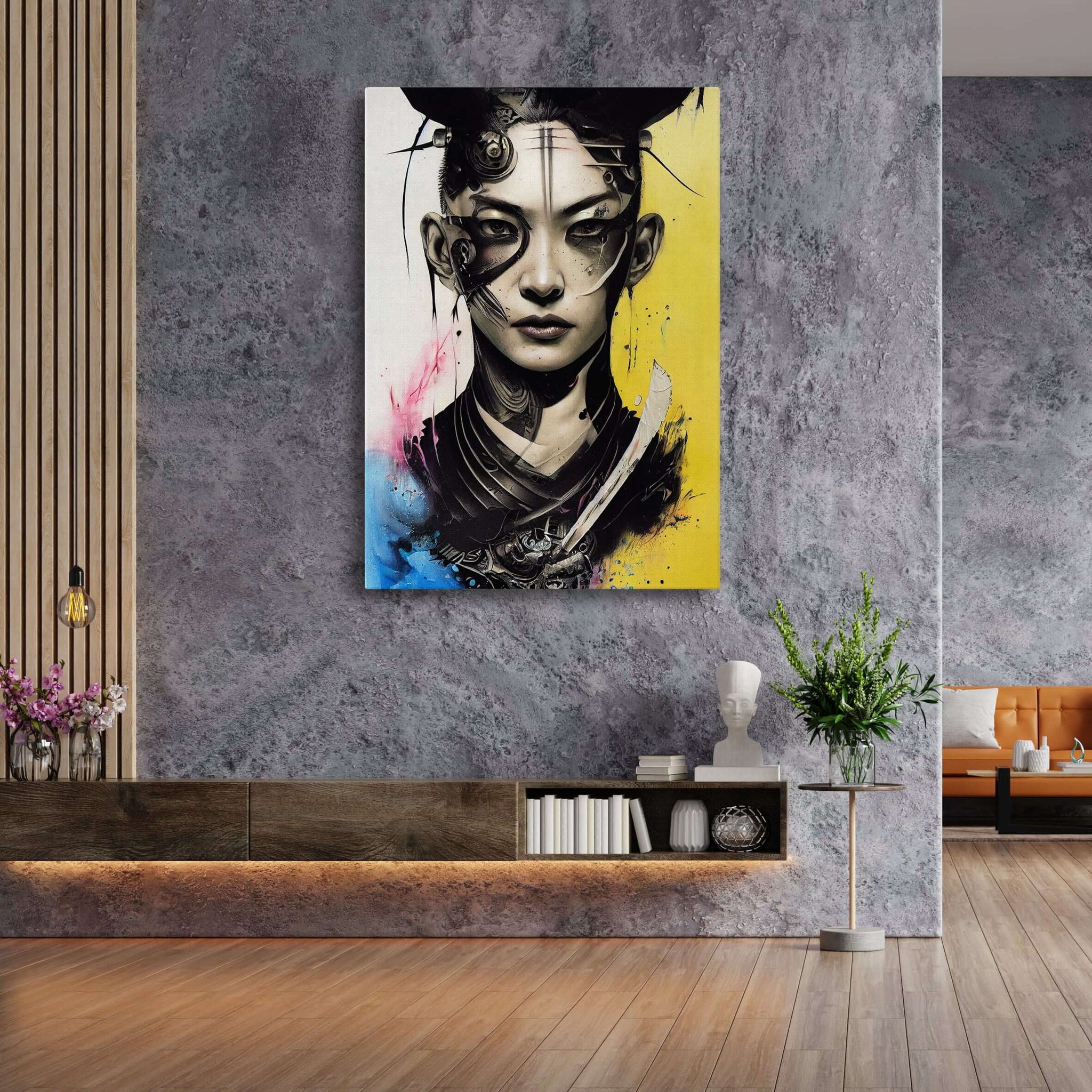 Yellow Samurai Wall Art | MusaArtGallery™